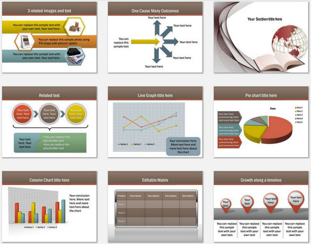 PowerPoint World of Knowledge Template